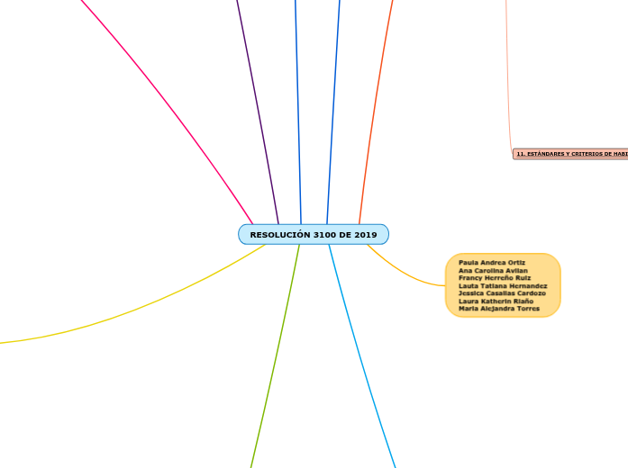 RESOLUCIÓN 3100 DE 2019 - Mind Map